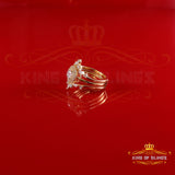 King Of Blings Women Enhancer Guard Wrap Insert Ring SZ 7 Yellow 925 S