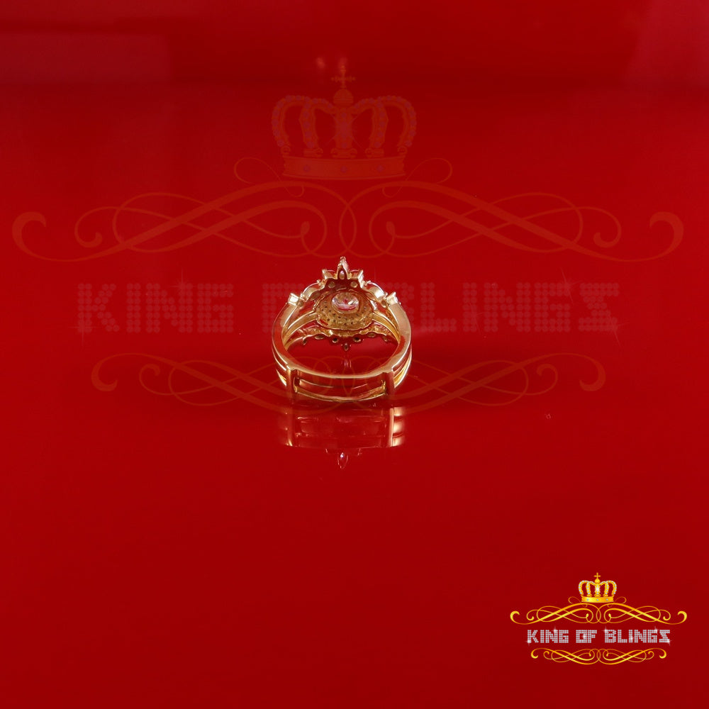 King Of Blings Women Enhancer Guard Wrap Insert Ring SZ 7 Yellow 925 S