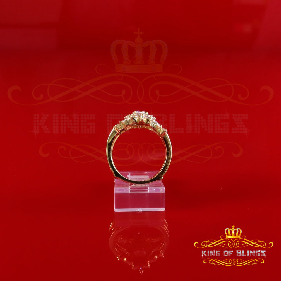 King Of Blings Women Enhancer Guard Wrap Insert Ring SZ 7 Yellow 925 S